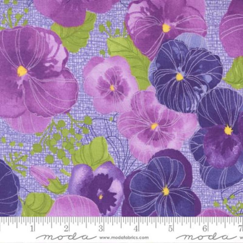 Pansies Fabric - Etsy