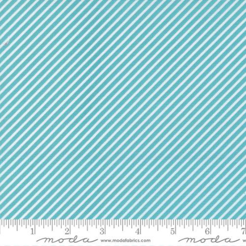 Aqua Striped Fabric - Etsy