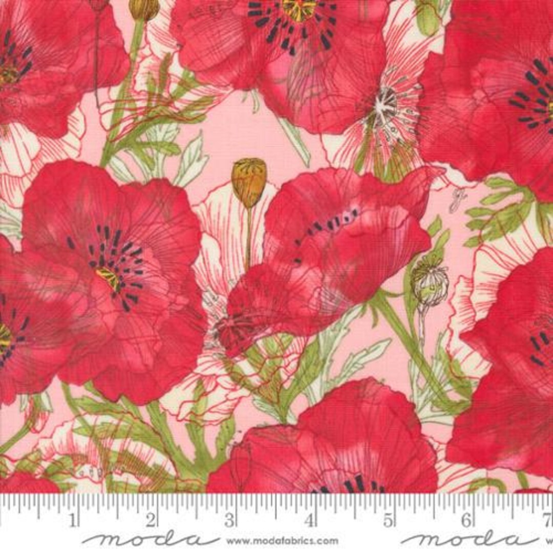 Superbloom - Robin Pickens - Poppy - Carnation - 48781-19 - Fabric is ...