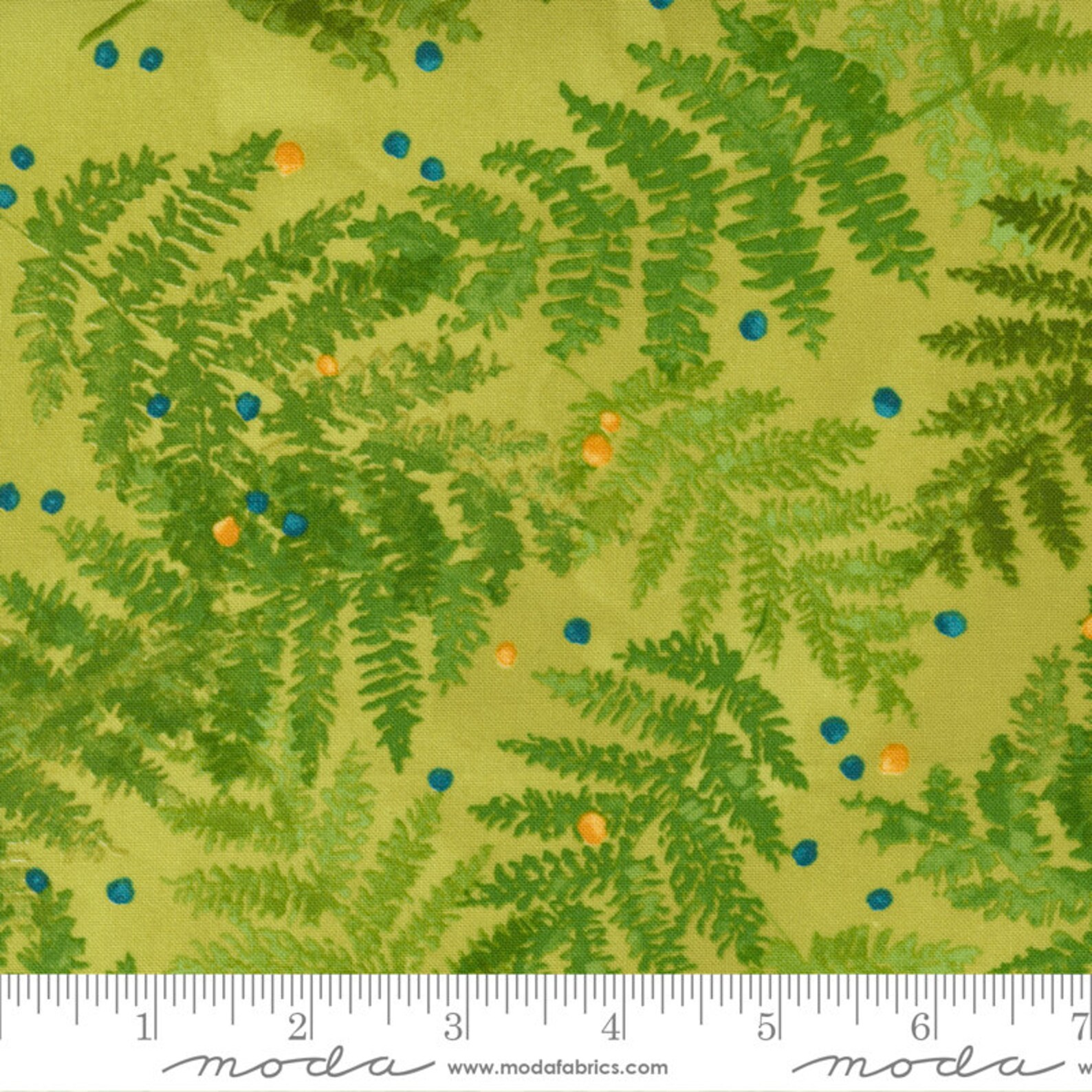 Carolina Lilies - Robin Pickens - Ferns - Grass - 48702-17 - Fabric is ...