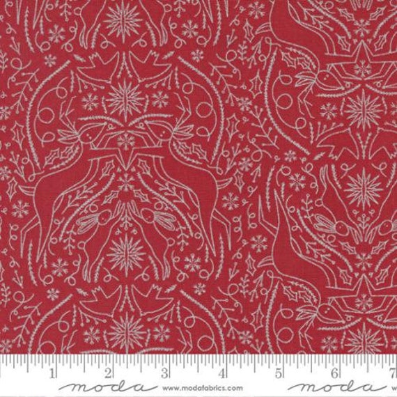 Merrymaking Gingiber Scandi Damask Candy Cane - Etsy