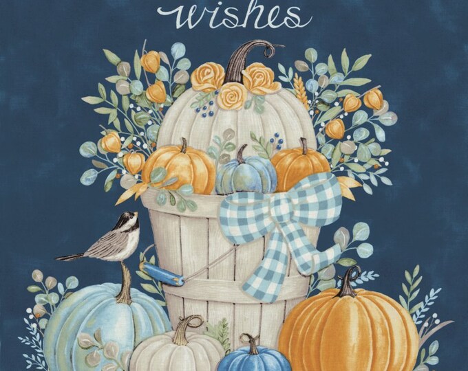 Harvest Wishes - Deb Strain - Panel - Night Sky - 56067-12 - 24" X 44 ...