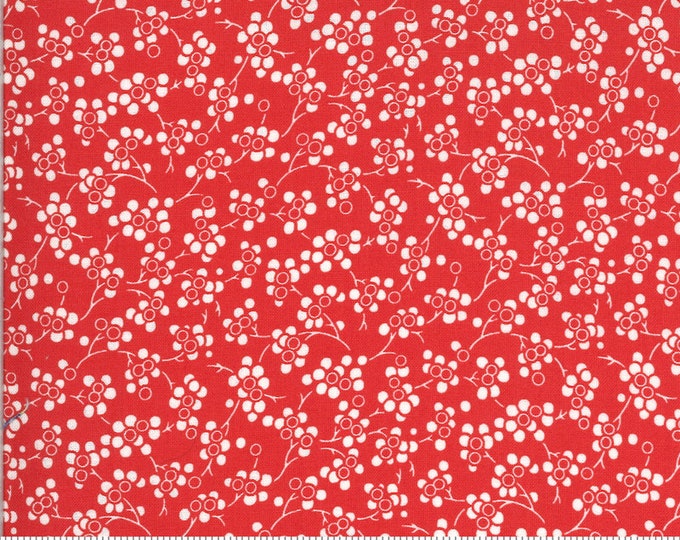 Figs Shirtings Fig Tree Cottons Barn Red 20395-23 this Piece is 3/4 ...