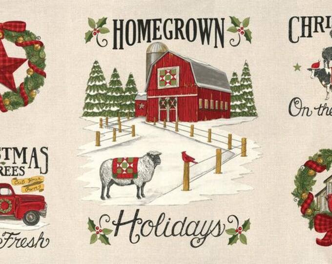 Homegrown Holidays Panel - Deb Strain - Winter White - 19940-11 - Etsy