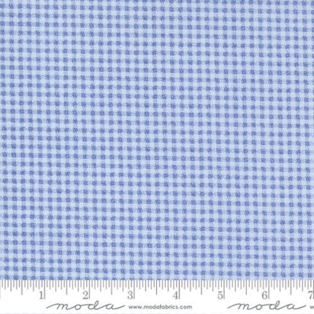Peachy Keen - Corey Yoder - Gingham - Blue - 29176-24 - Fabric is Sold ...