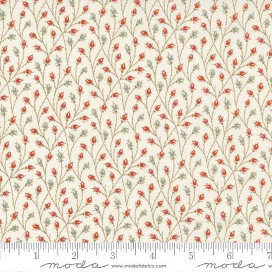 Rendezvous - 3 Sisters - Budding Vine - Porcelain - 44306-11 - Fabric is Sold in 1/2 Yard ...