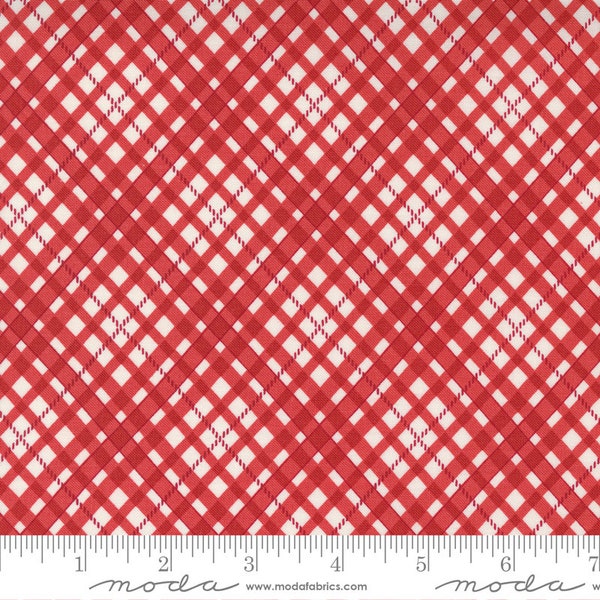 Red Plaid Fabric - Etsy