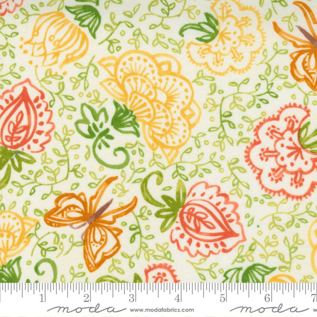 Carolina Lilies - Robin Pickens - Boho Blooms - Cream - 48701-11 - This ...