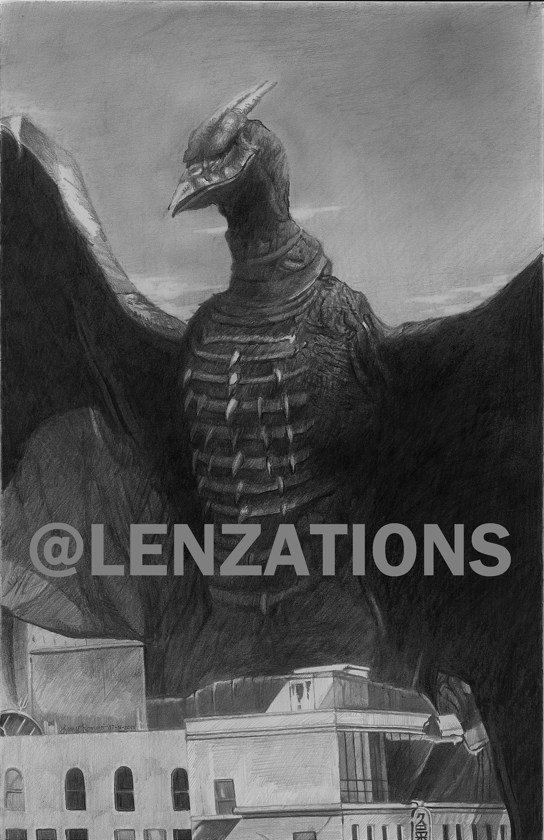 Rodan 1956 Print Poster - Etsy