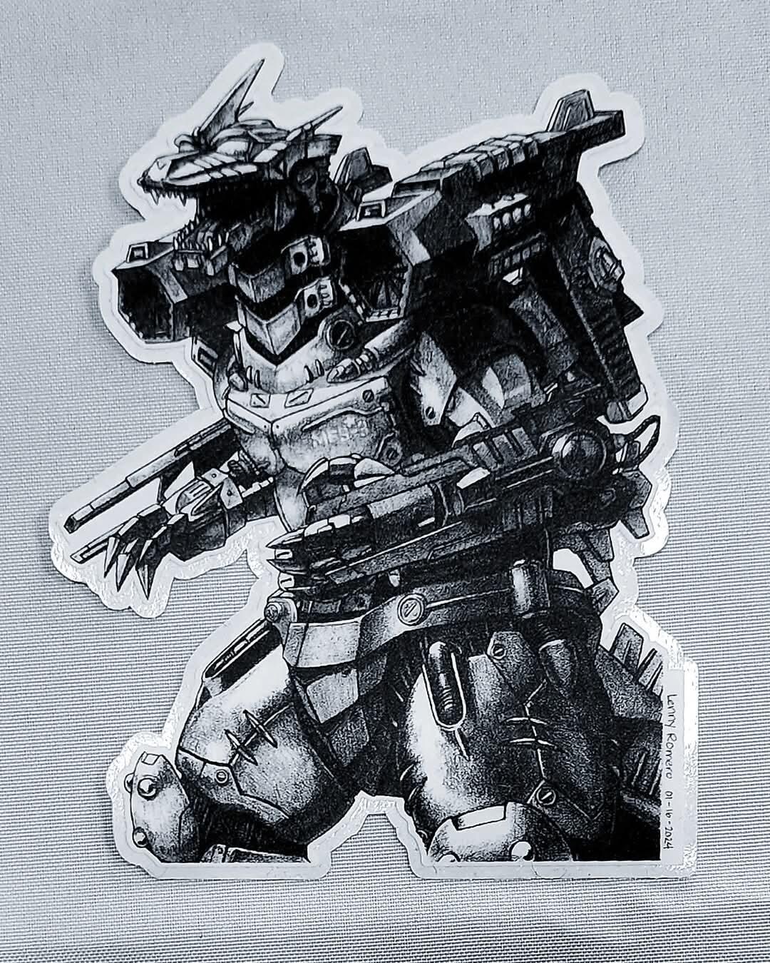 Kiryu 2003 Heavy Arms Mechagodzilla Sticker - Etsy