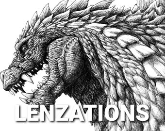 Kumonga godzilla Singular Point 11x17 Print - Etsy