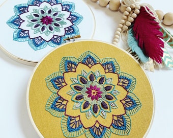 Mandala Embroidery Kit | Etsy