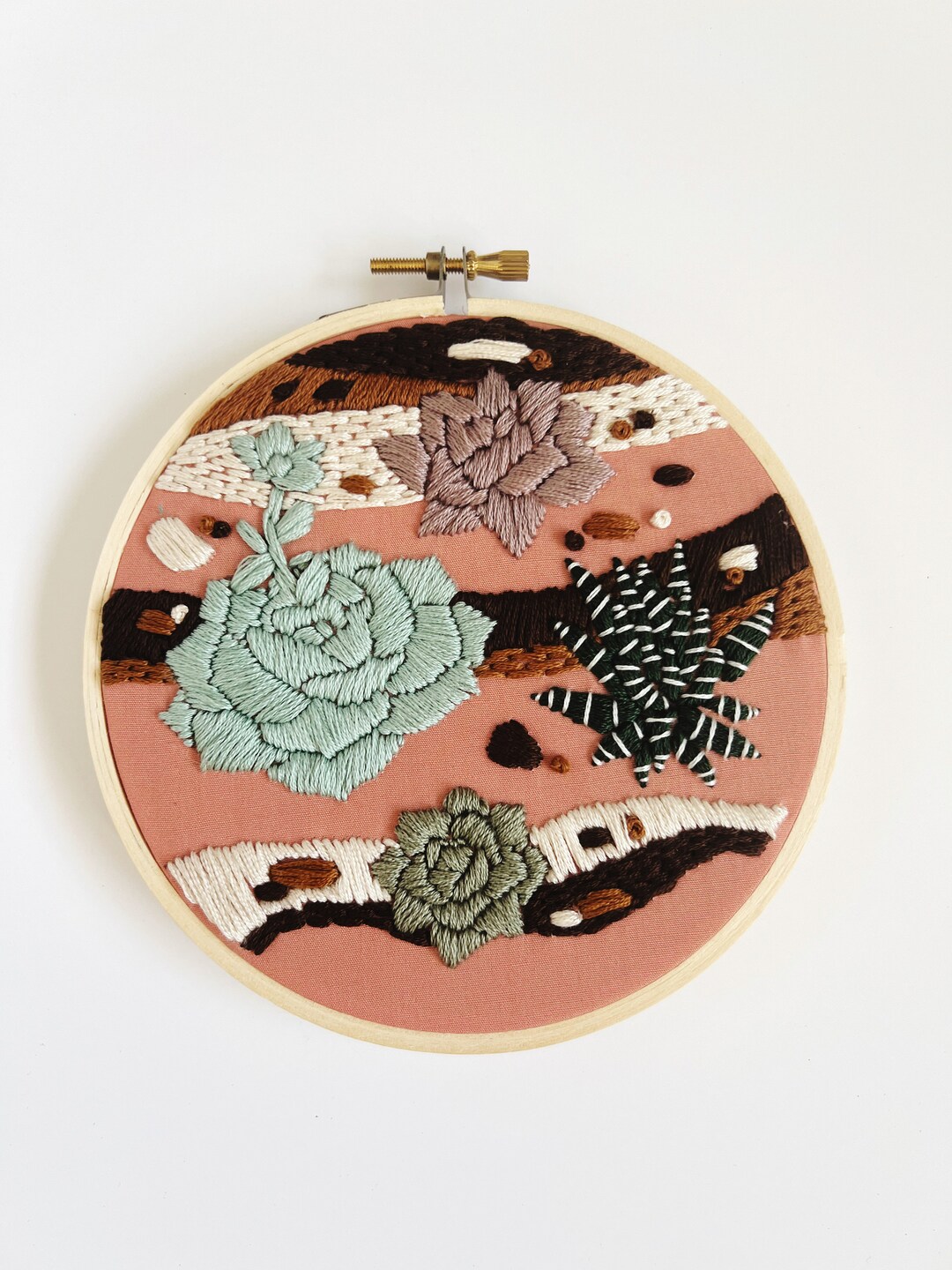Succulent Layers Embroidery Pattern - Etsy