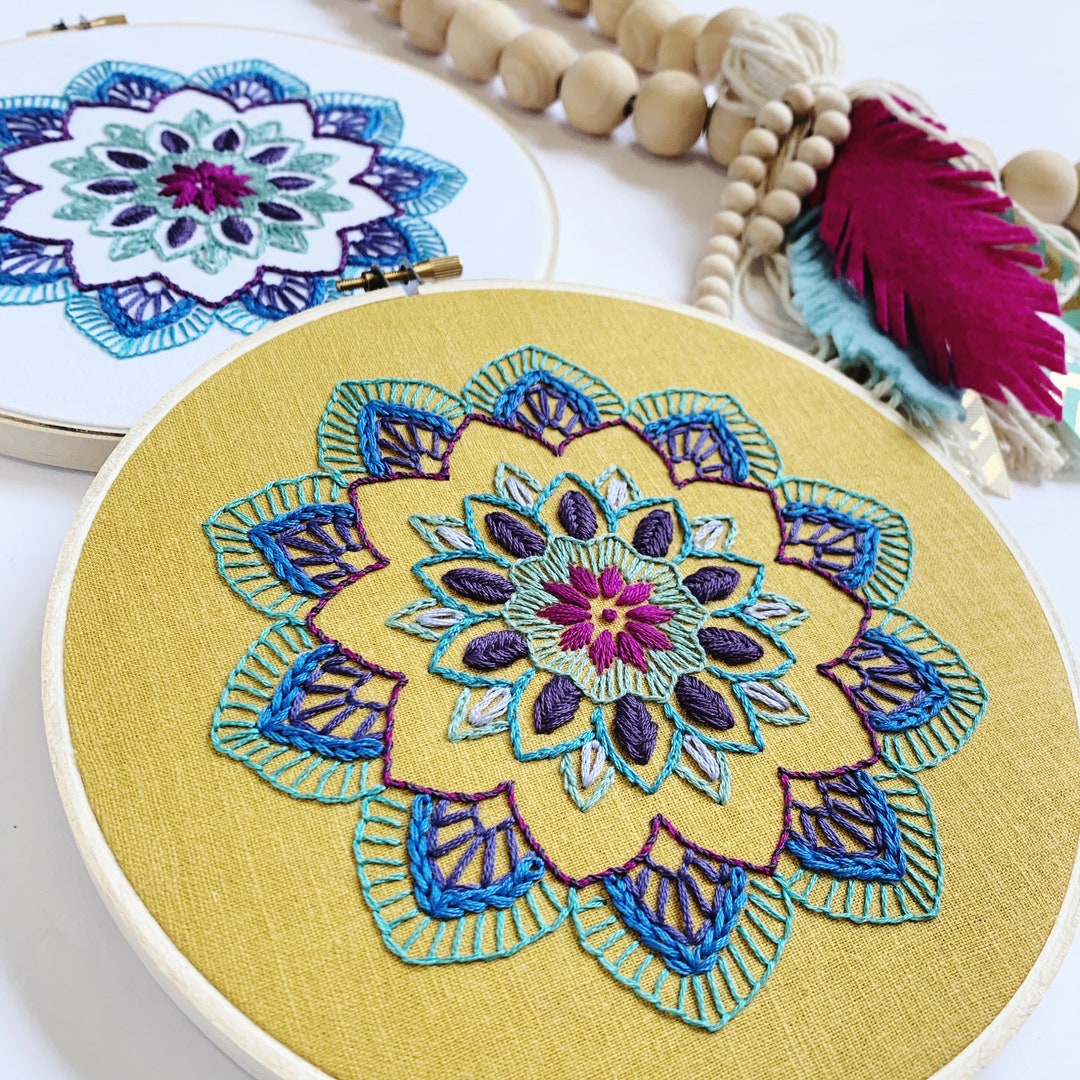 Mandala Embroidery Pattern - Etsy
