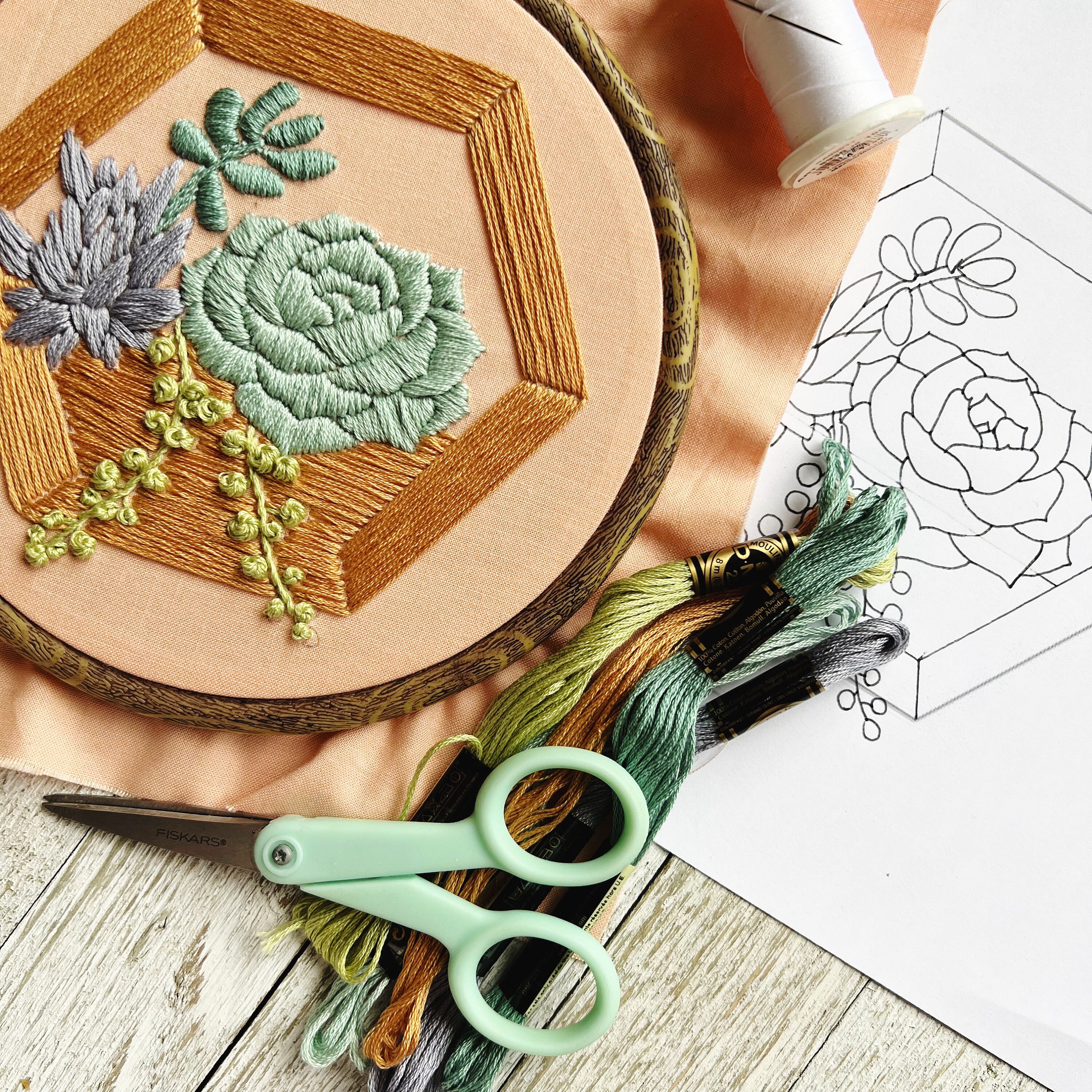 Succulent Wall Terrarium | Embroidery Pattern - Etsy