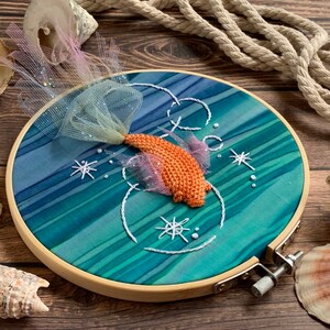 Koi Fish Embroidery Kit | 3D | DIY Embroidery - Etsy