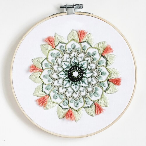 Mandala Embroidery Kit - Etsy