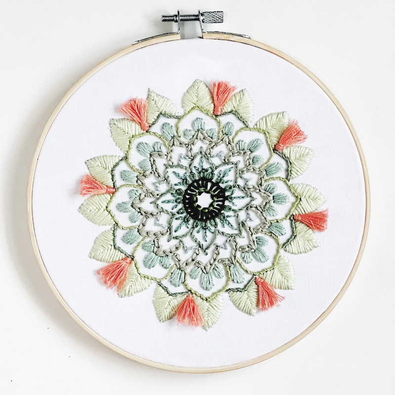 Mandala Embroidery Kit - Etsy