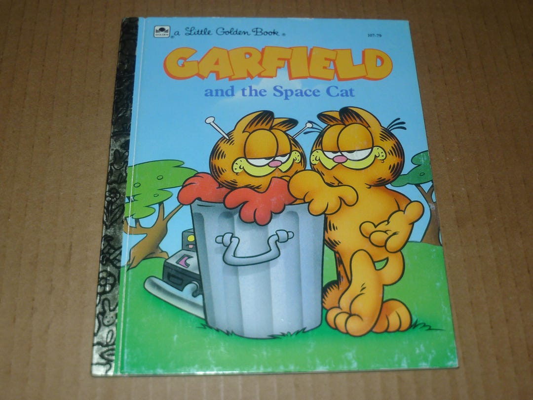 GARFIELD Space Cat CHILDRENS Little Golden Book 1988 - Etsy