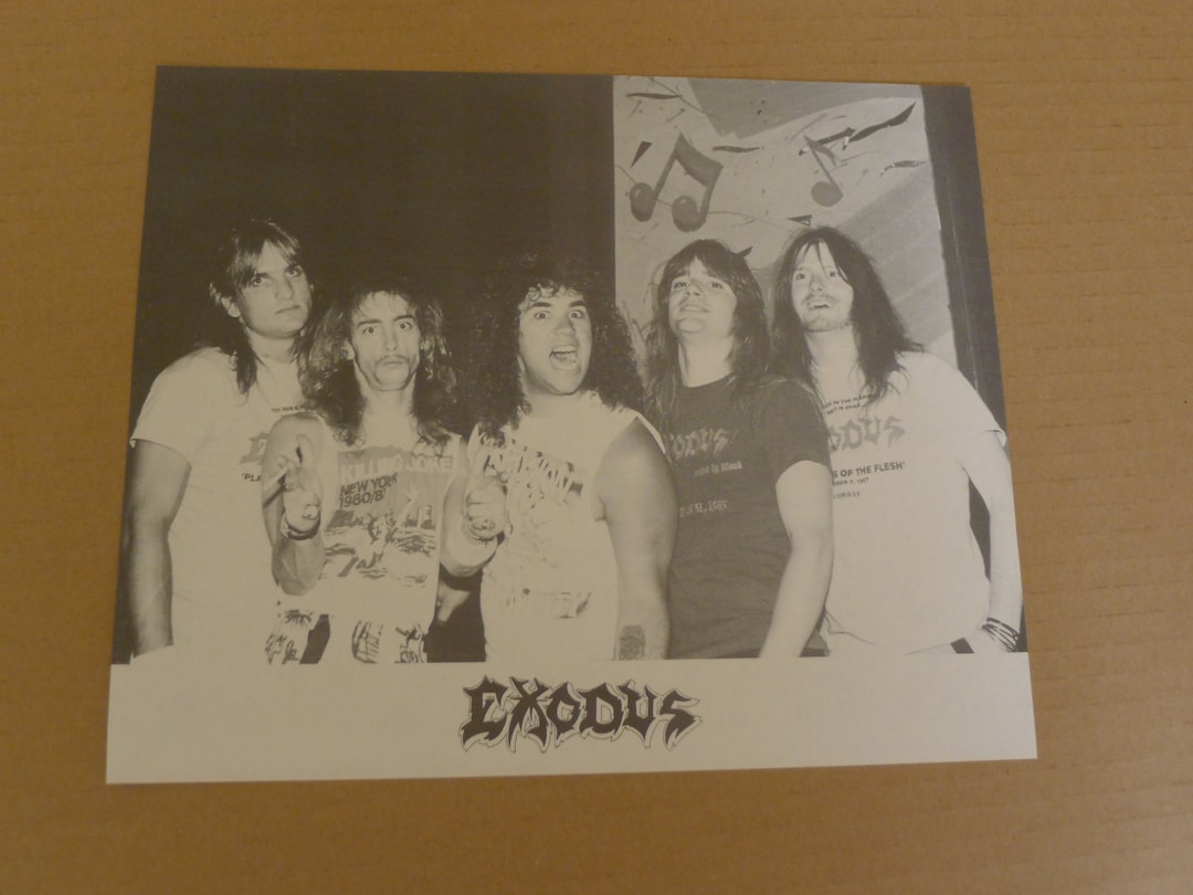 EXODUS Band PINUP Powerline Fanzine 1987 Heavy Metal 80'S - Etsy