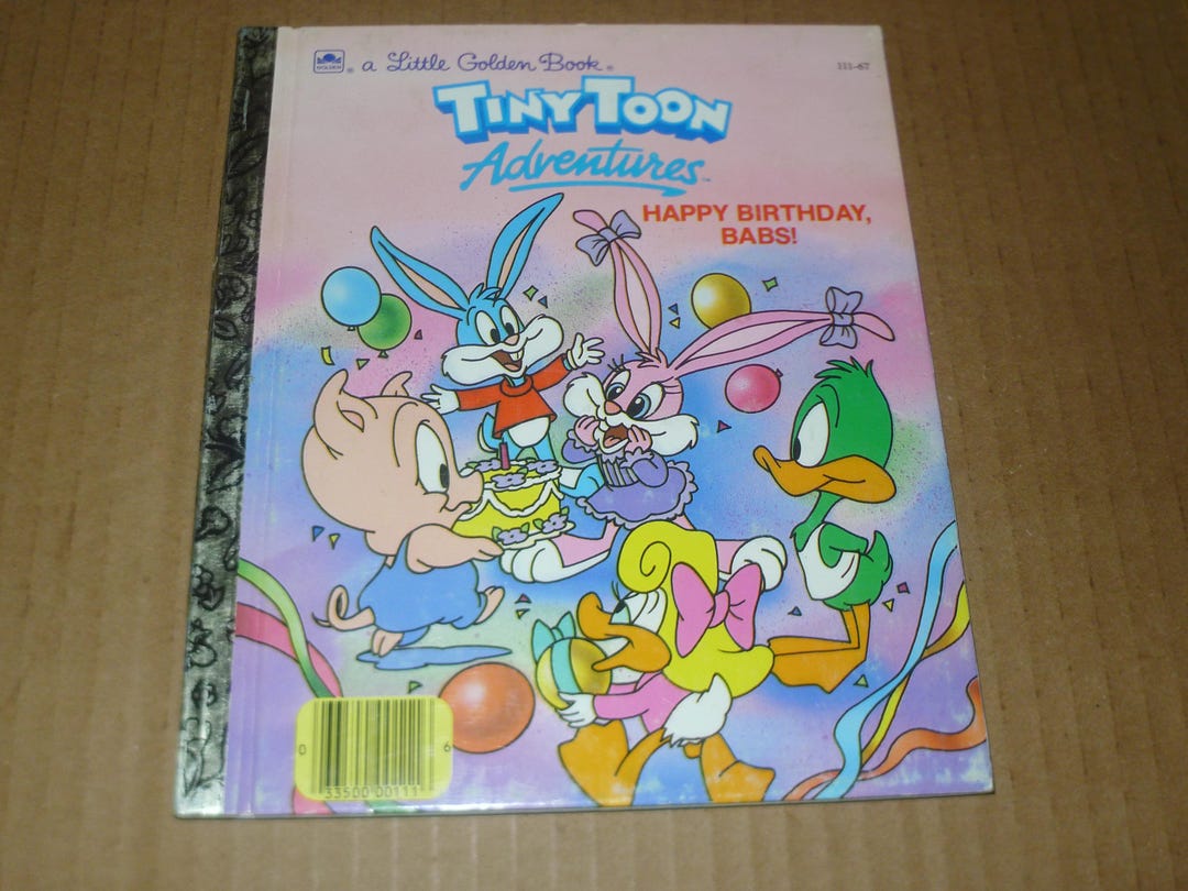 TINY TOONS Birthday Babs CHILDRENS Little Golden Book 1990 - Etsy