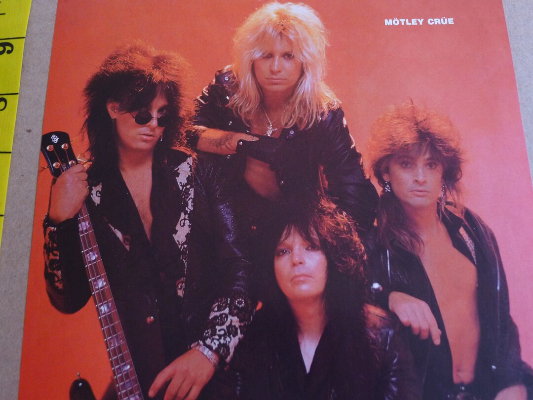 MOTLEY CRUE Girls Girls Girls Era PINUP Full Band 80'S - Etsy