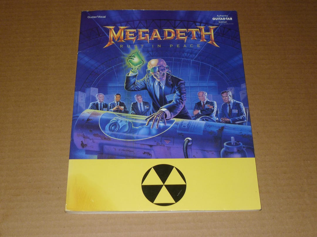 MEGADETH Rust in Peace SONGBOOK Sheet Music 1991 - Etsy