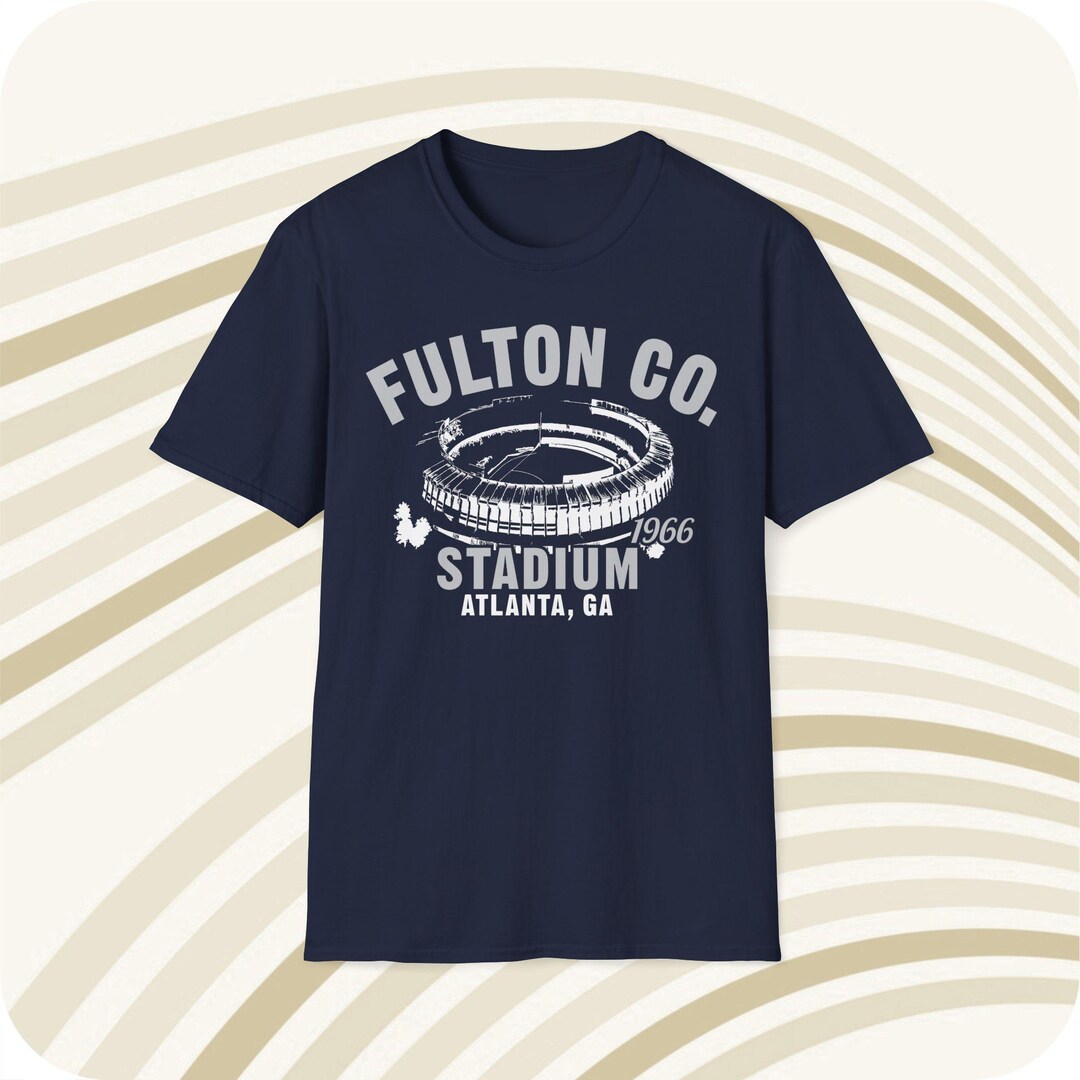 Fulton County Stadium 1966 Classic Cut Baseball T-shirt - Atlanta ...