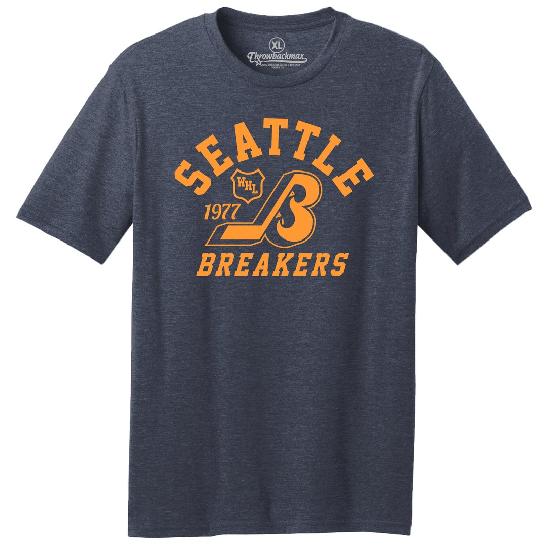 Throwbackmax Seattle Breakers 1977 Hockey Classic Cut, Premium Tri ...