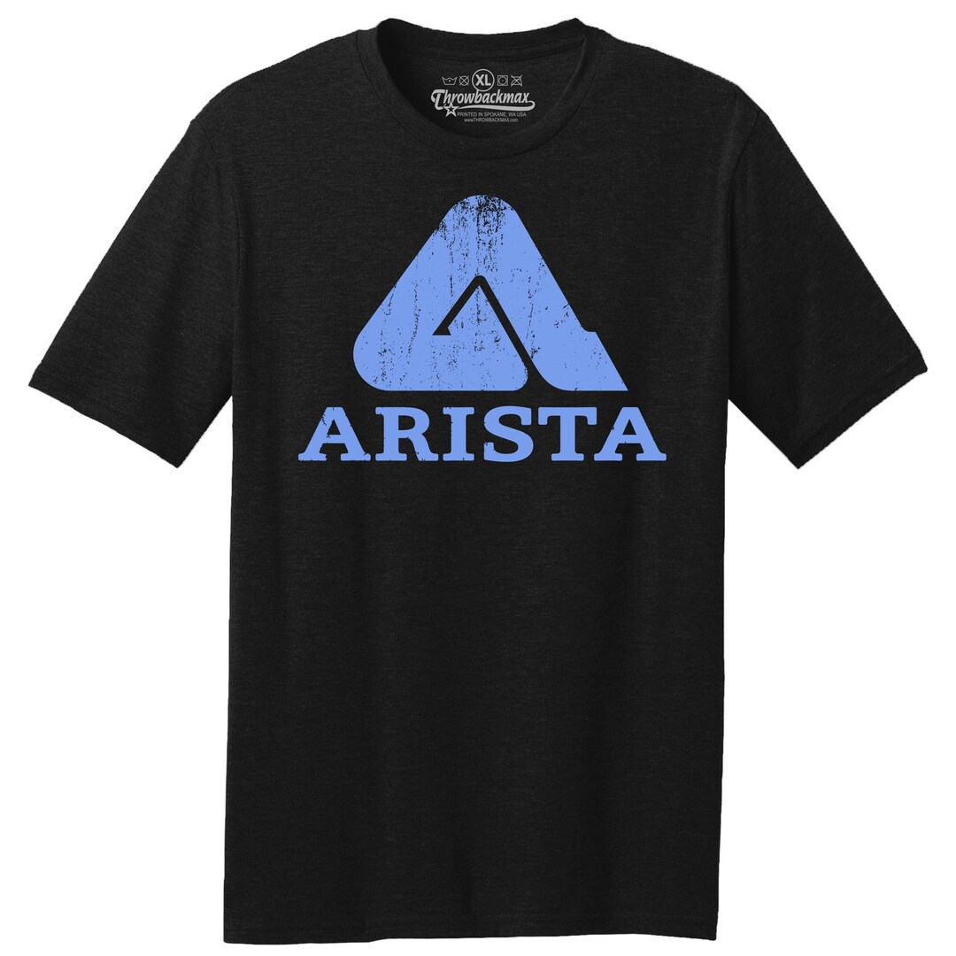 Throwbackmax Arista Record Label Logo Classic Cut, Premium Tri-blend ...