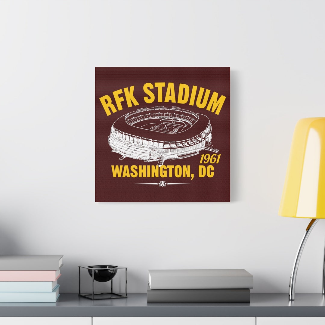 RFK Stadium 1961 Football Stretched Matte Canvas Wall Art 1.25" - Past ...