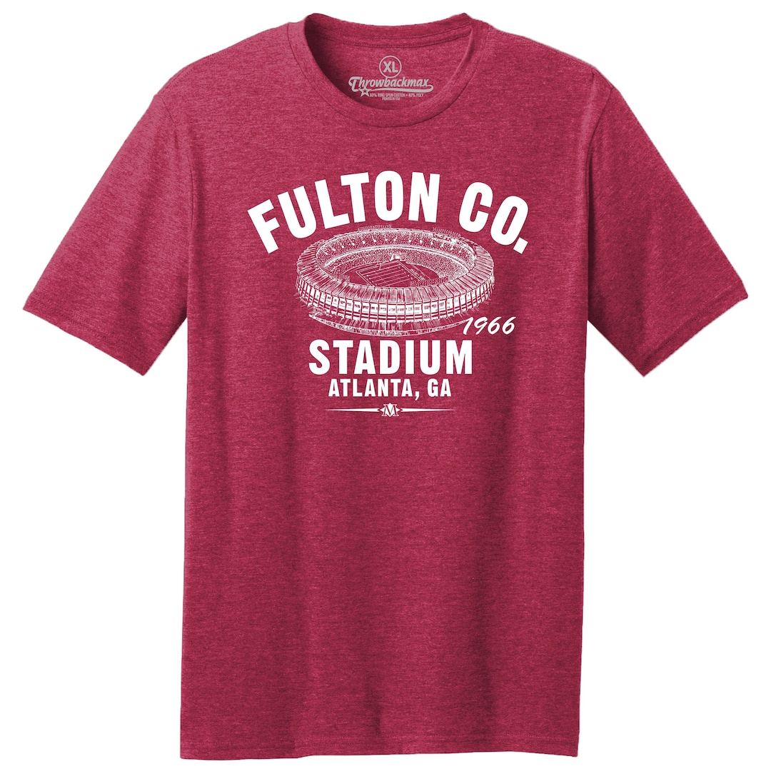 Throwbackmax Fulton County Stadium 1966 Football Classic Cut, Premium ...