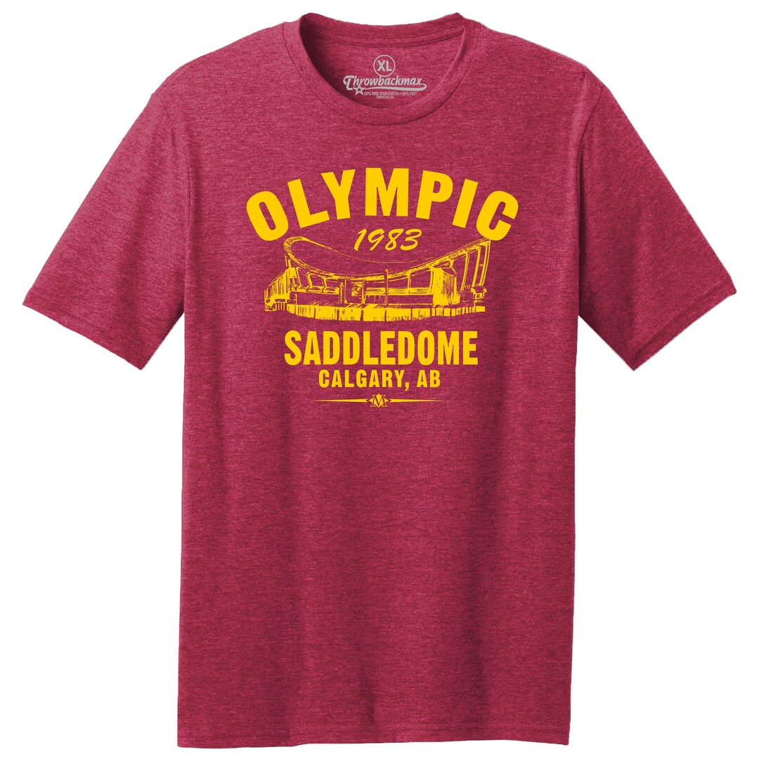 Throwbackmax Olympic Saddledome 1983 Hockey Classic Cut, Premium Tri ...