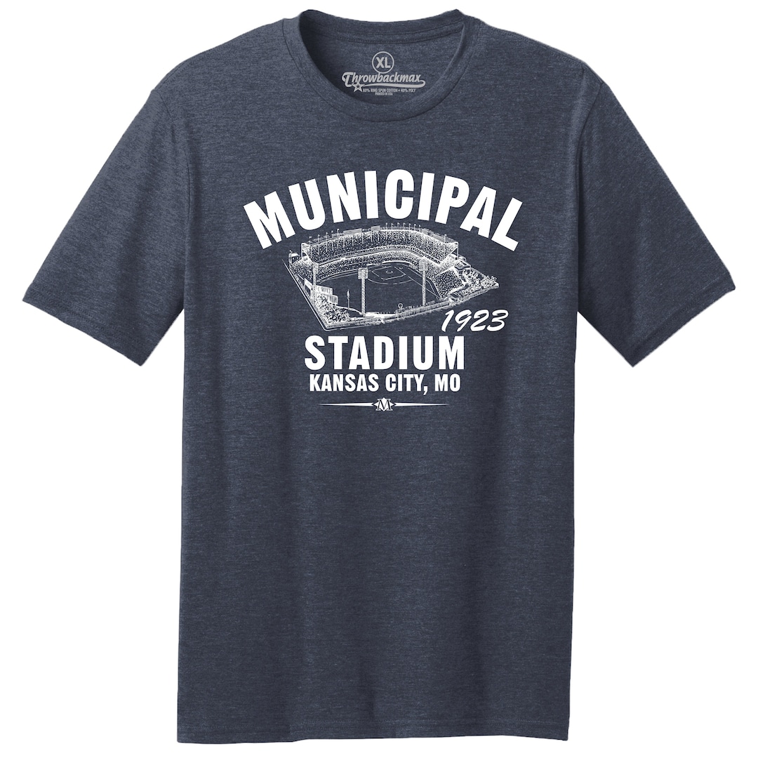 Throwbackmax Municipal Stadium 1923 Baseball Classic Cut, Premium Tri ...