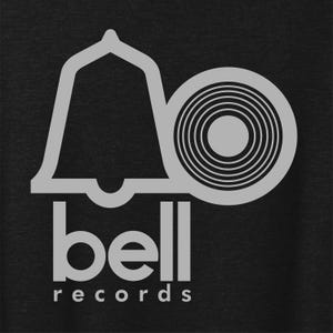 70's Bell Record Label Logo Classic Cut, Premium Tri-blend Black Tee ...