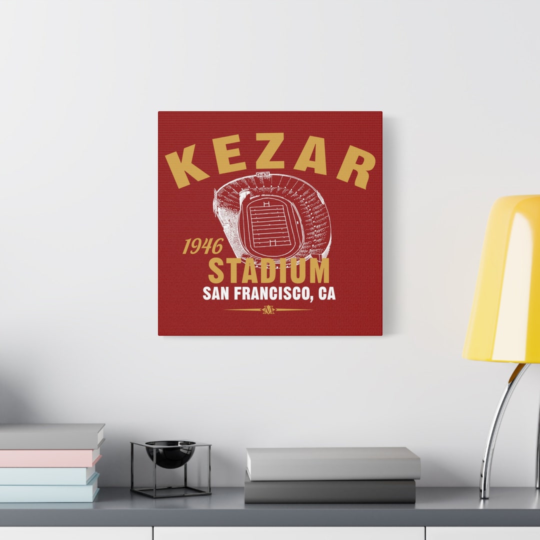 Throwbackmax Kezar Stadium 1946 Football Stretched Matte Canvas Wall ...