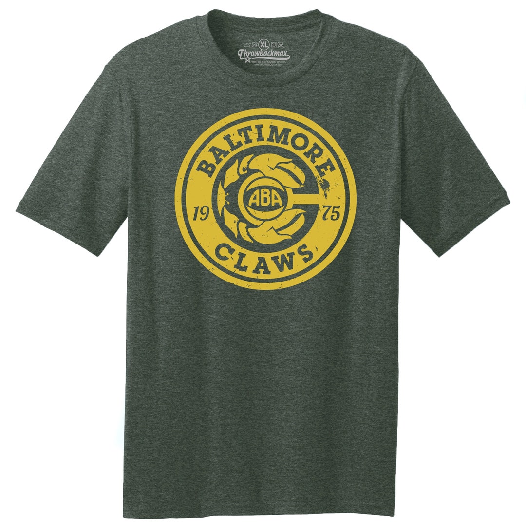 Baltimore Claws 1975 ABA Logo Basketball Classic Cut, Premium Tri-blend ...