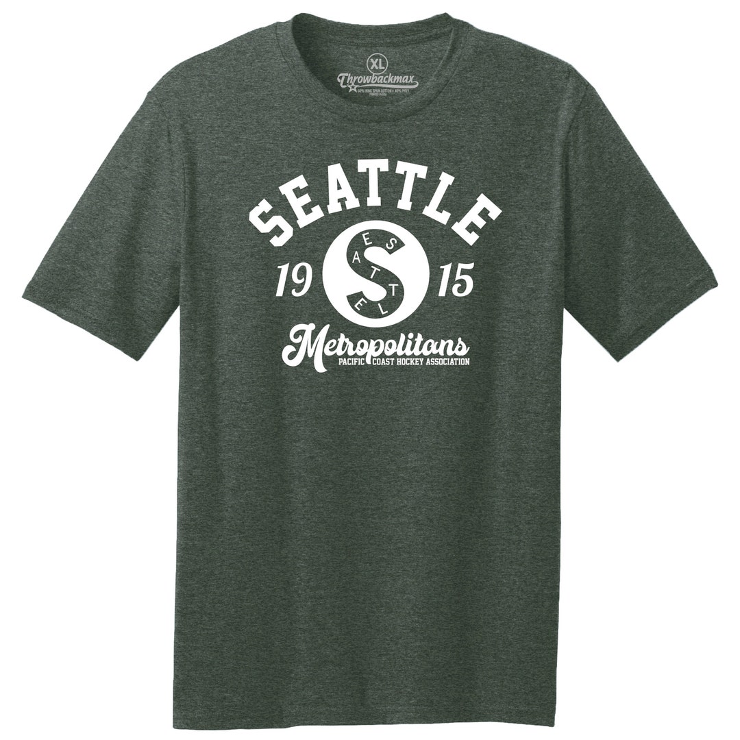 Throwbackmax Seattle Metropolitans 1915 PCHA Hockey Classic Cut ...