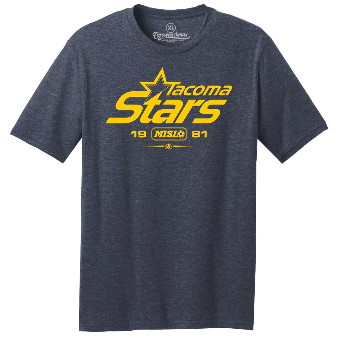 Throwbackmax Tacoma Stars 1981 MISL Soccer Classic Cut, Premium Tri ...