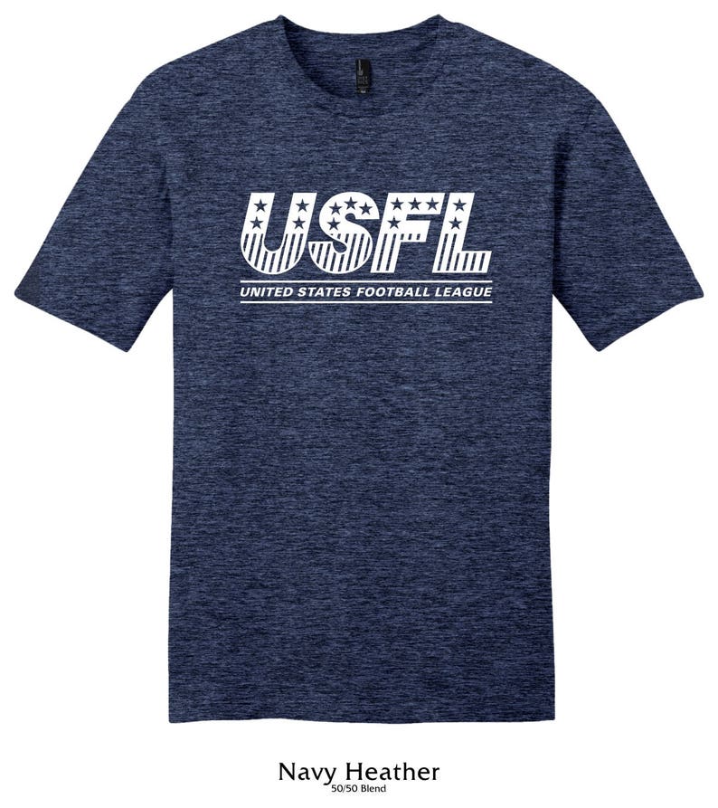 USFL Logo Football Tee Shirt United States | Etsy