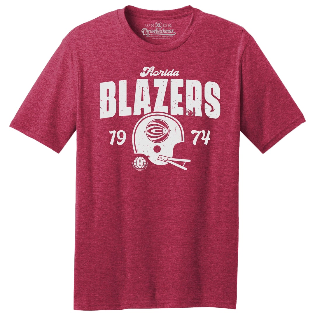 Throwbackmax Florida Blazers 1974 WFL Football Classic Cut, Premium Tri ...