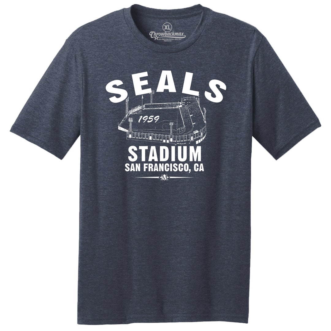 Throwbackmax Seals Stadium 1959 Baseball Classic Cut, Premium Tri-blend ...