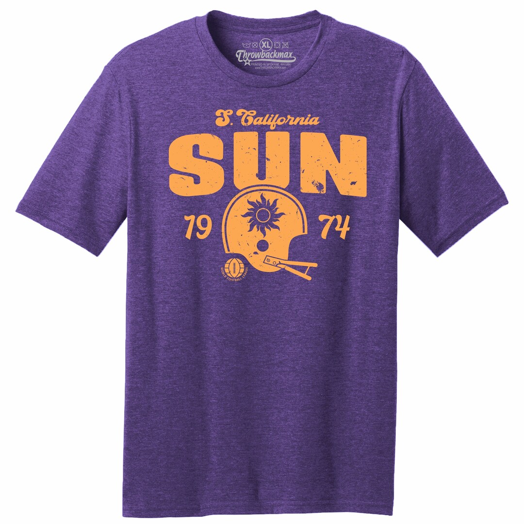 Throwbackmax Southern California Sun 1974 WFL Football Classic Cut ...