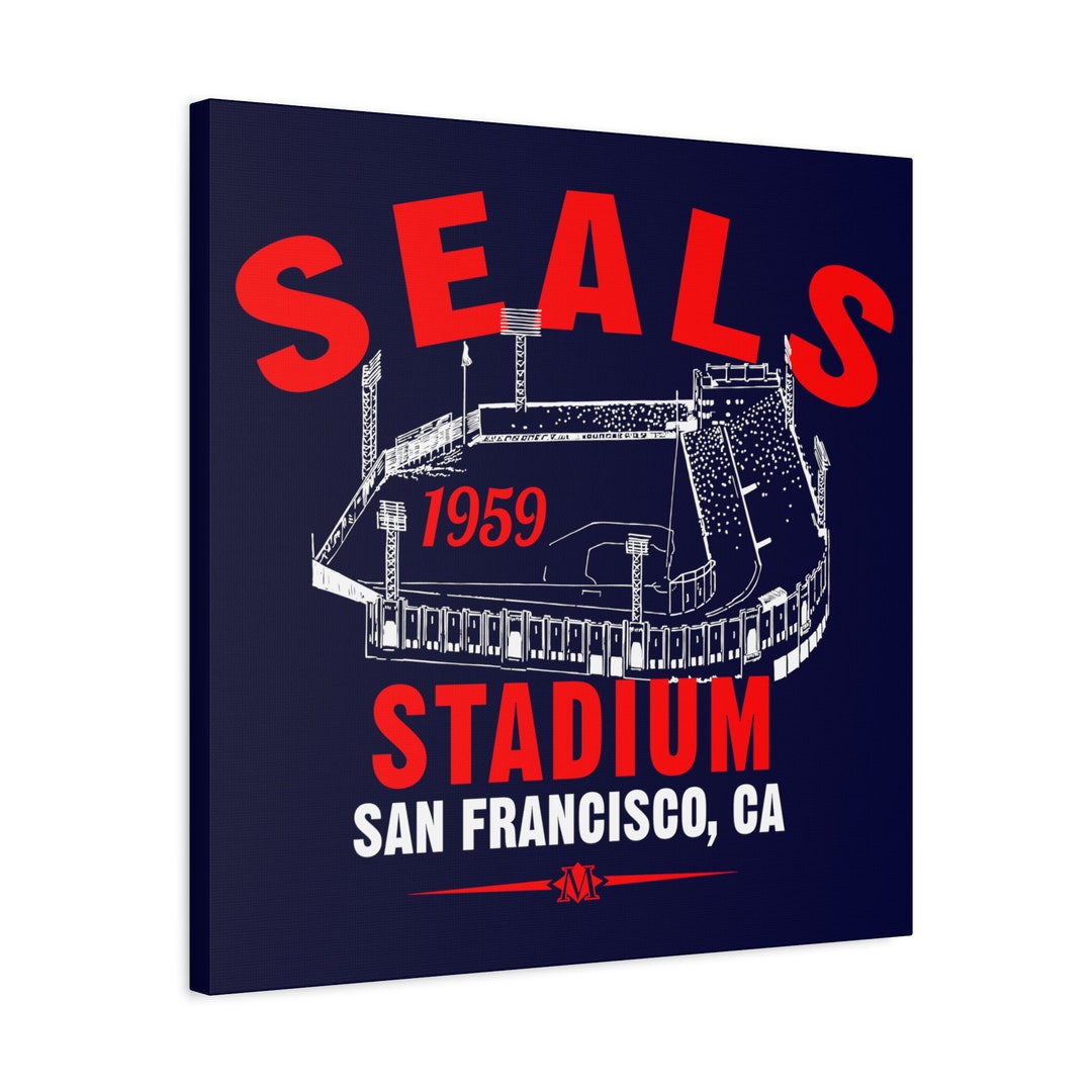 Seals Stadium Baseball 1959 Stretched Matte Canvas Wall Art 1.25 ...