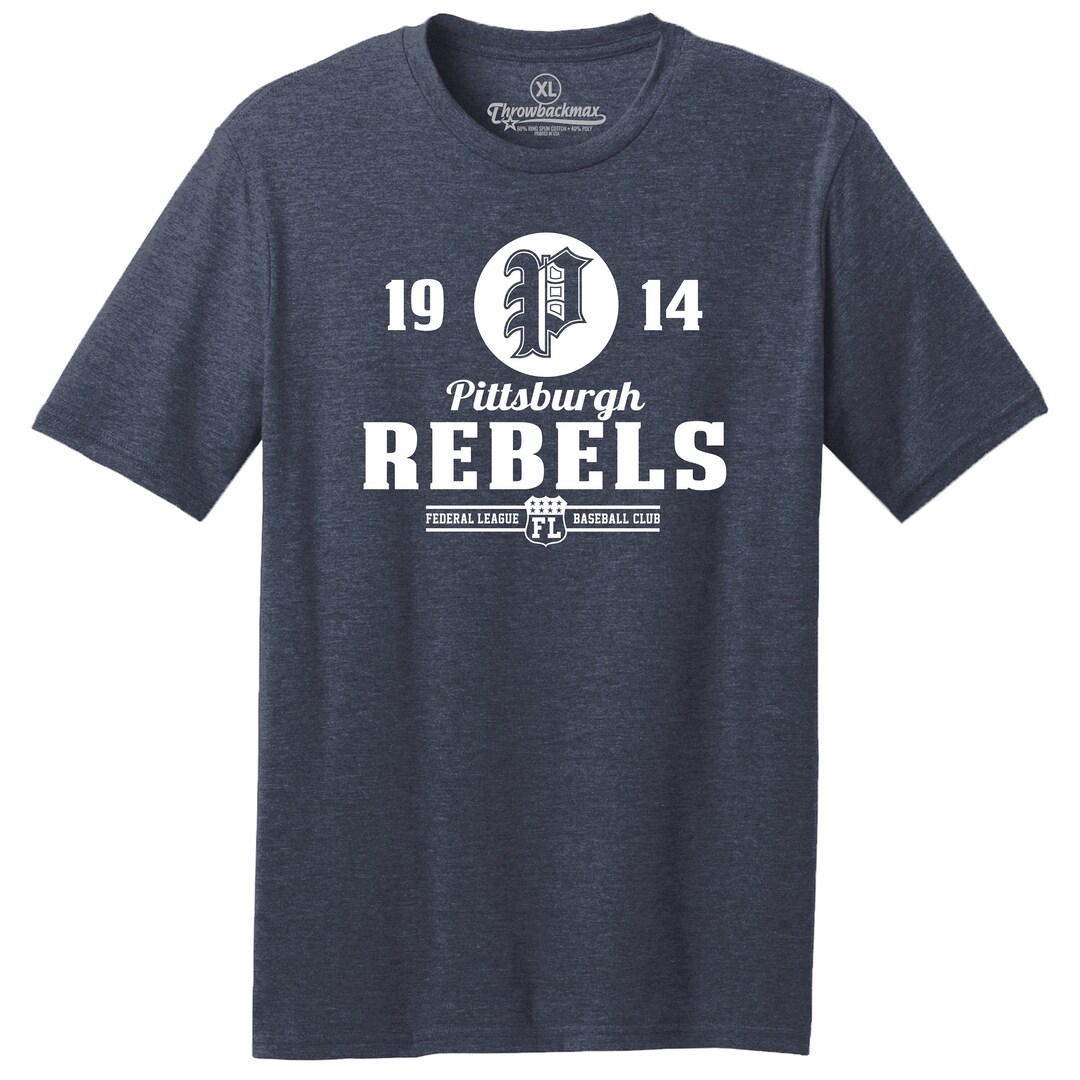Throwbackmax Pittsburgh Rebels 1914 Camiseta de béisbol de la Liga ...