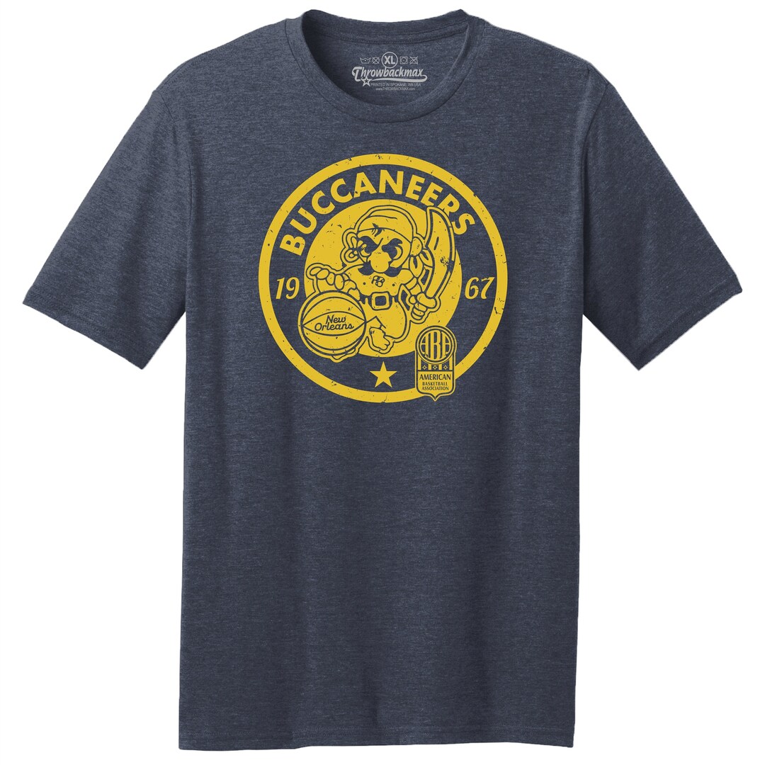 Throwbackmax New Orleans Buccaneers 1967 CBA Logo Basketball Classic ...
