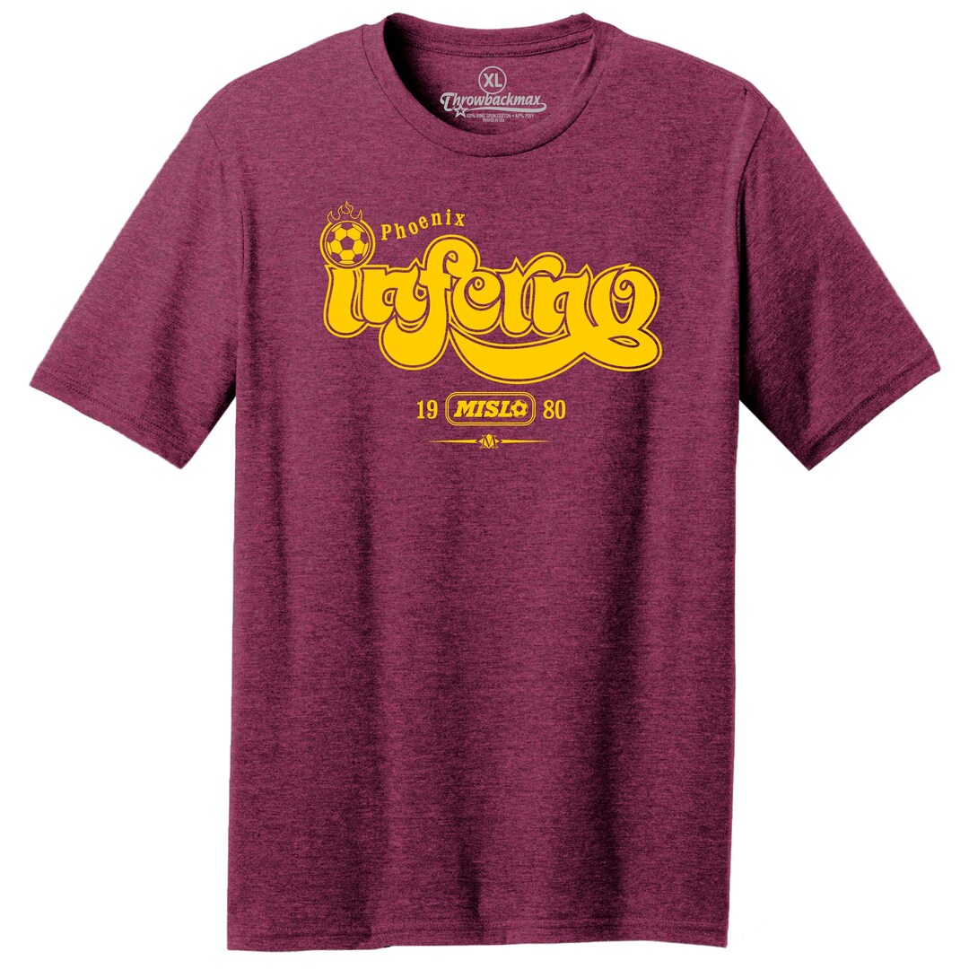 Throwbackmax Phoenix Inferno 1980 MISL Soccer Classic Cut, Premium Tri ...