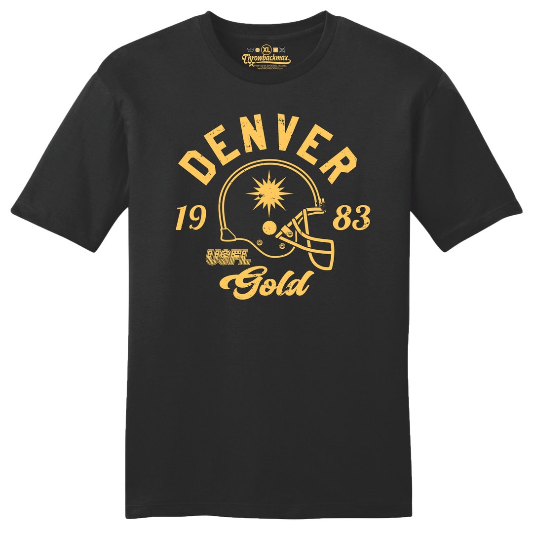 Denver Gold 1983 USFL Football Classic Cut, Premium Tri-blend Tee Shirt ...