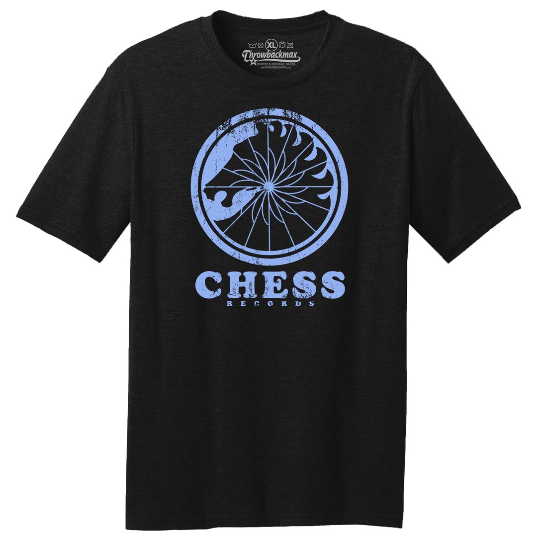 Throwbackmax 70's Chess Record Label Logo Classic Cut, Premium Tri ...
