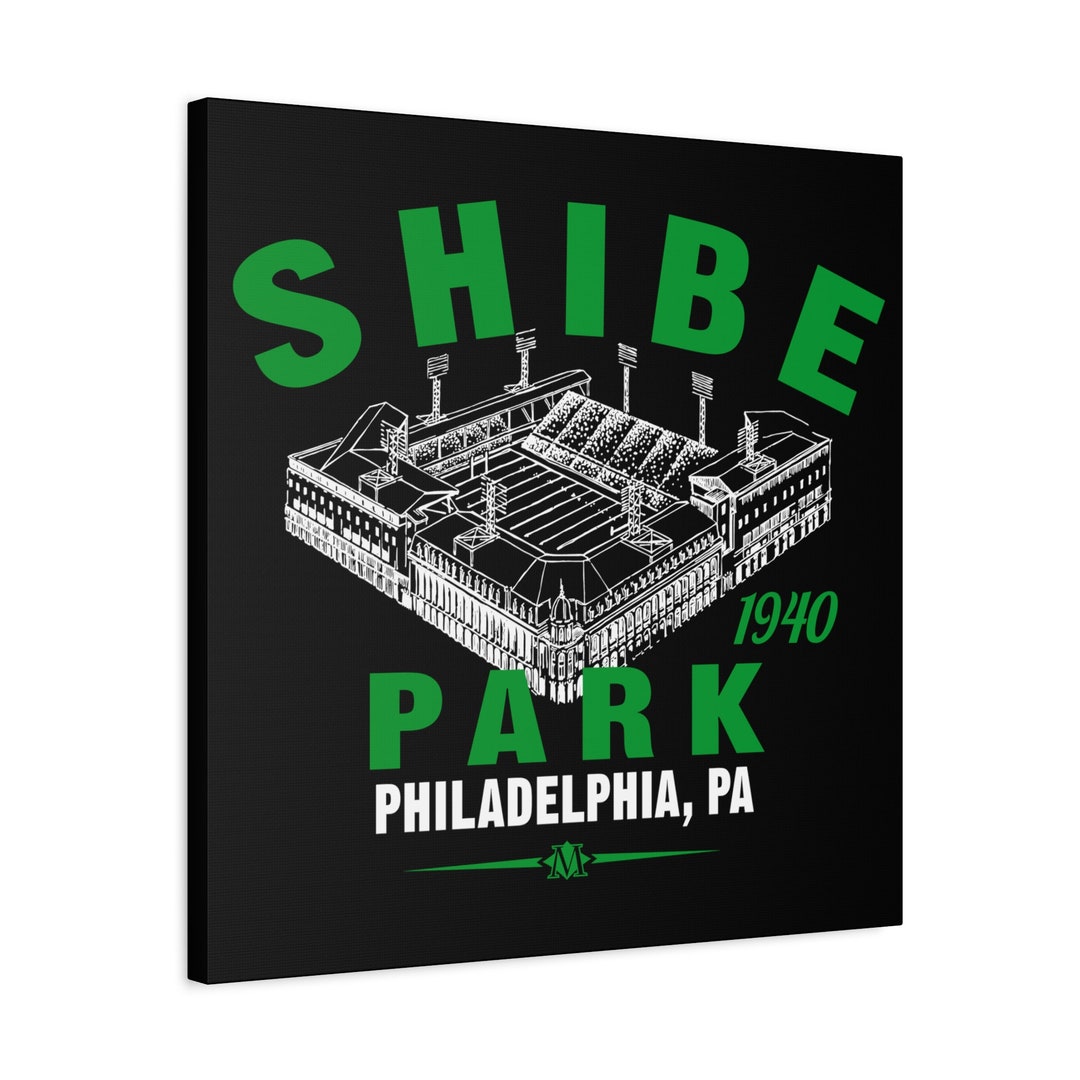 Throwbackmax Shibe Park 1940 Football Stretched Matte Canvas Wall Art 1 ...